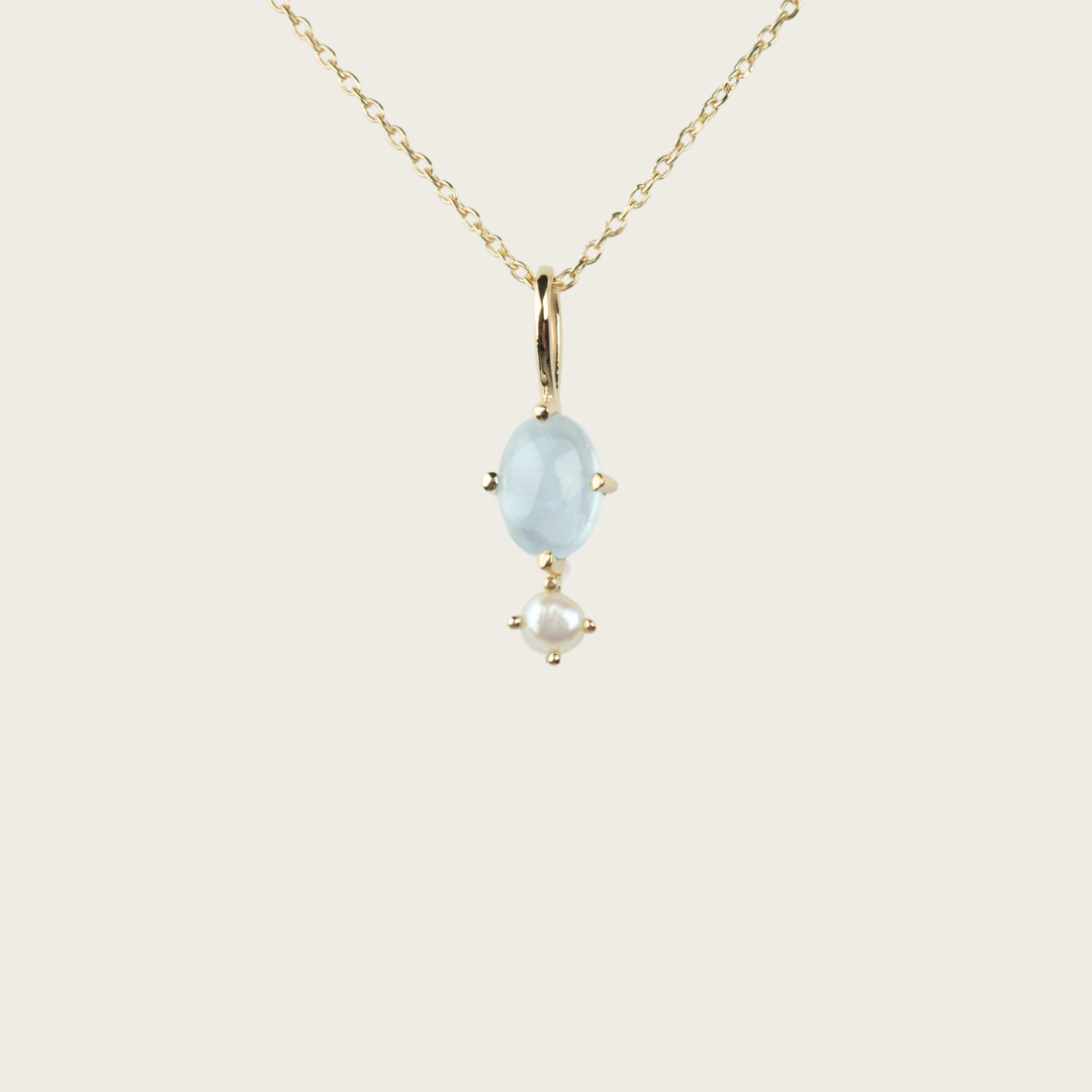 Soft Blue Skies Necklace – Little Gold